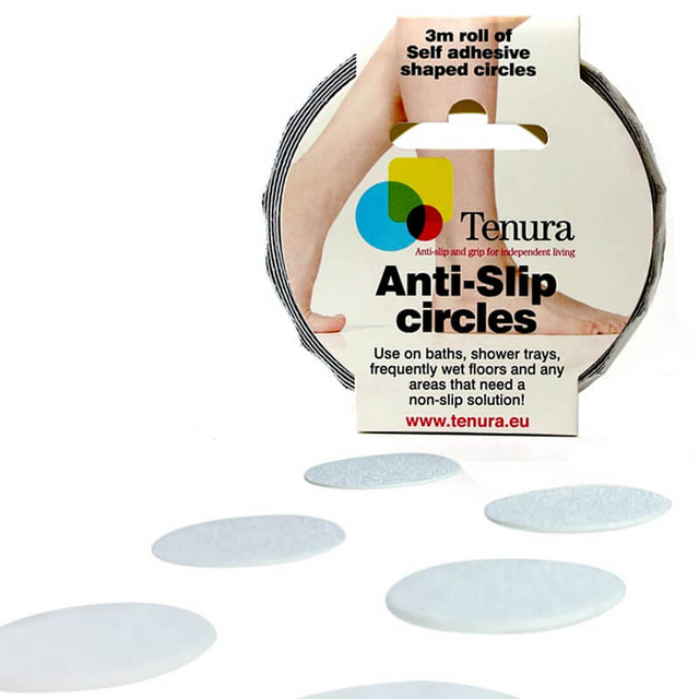Tenura Non-Slip Adhesive Discs Clear – Homecare Medical Shop